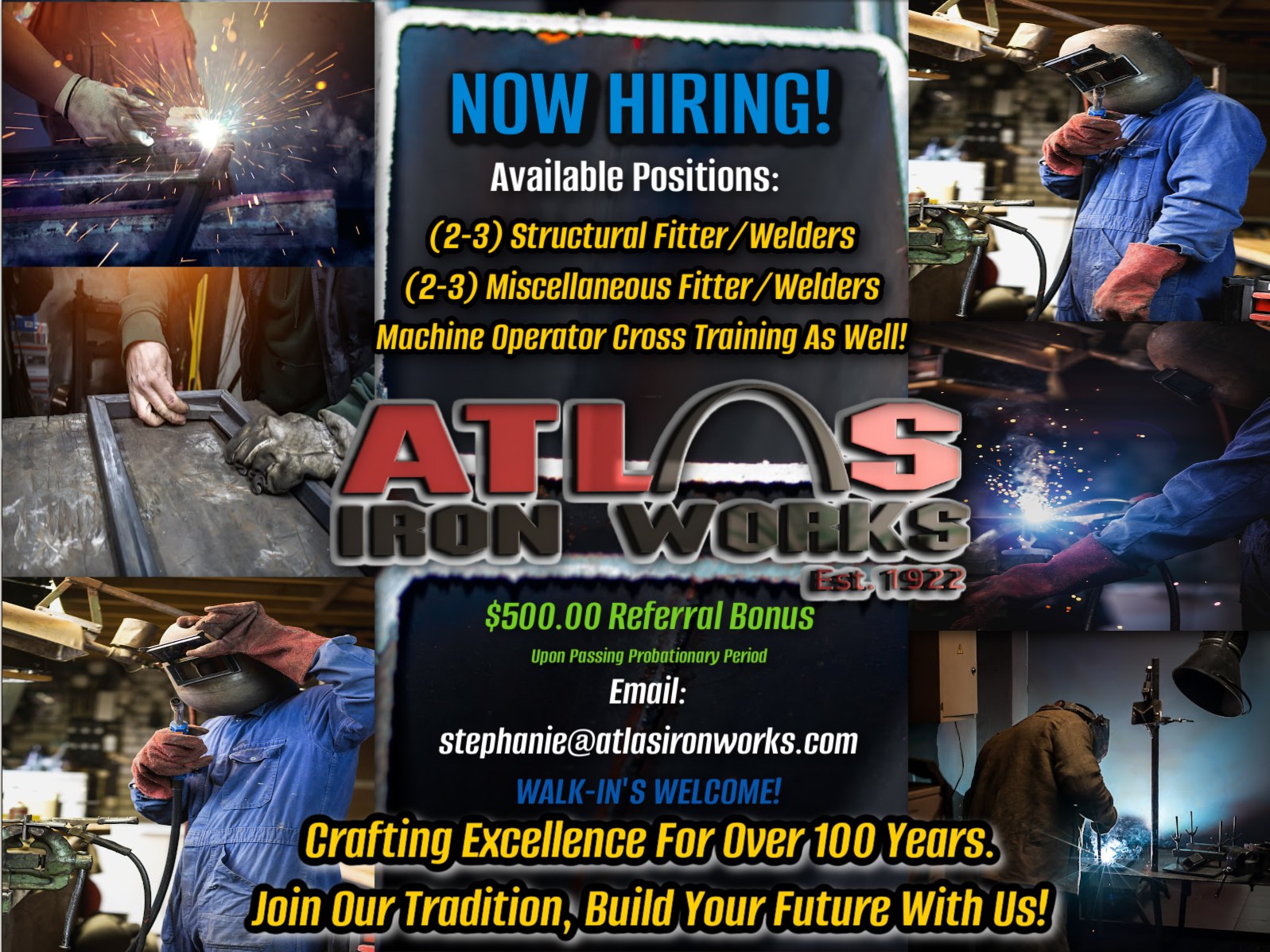 ATLAS IRON WORKS | Join Our Team!