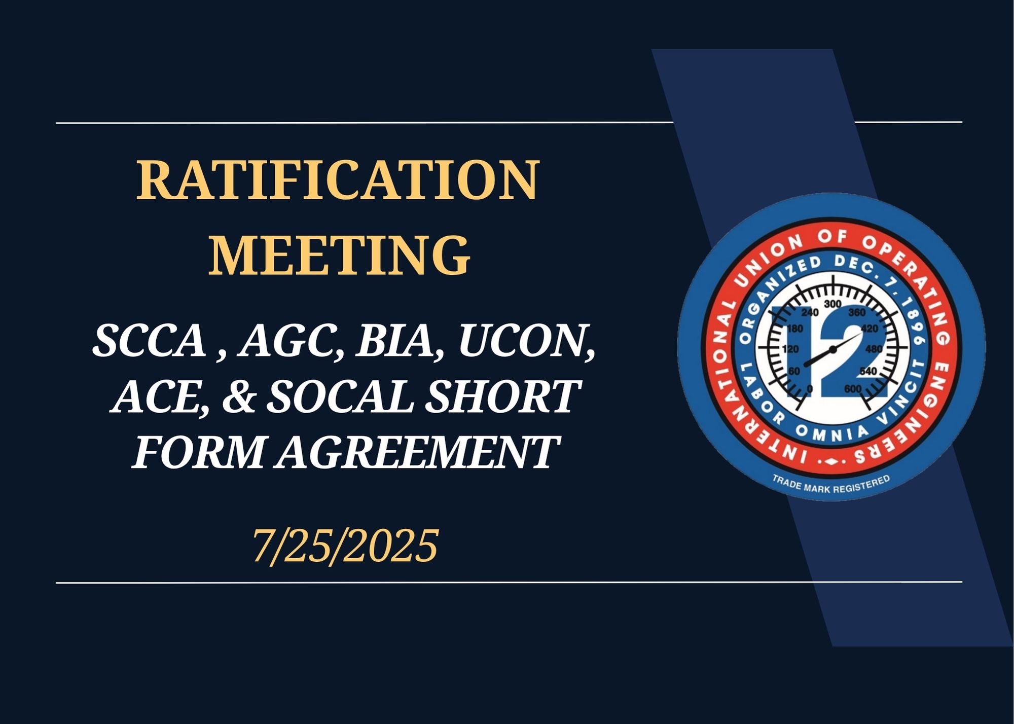 IUOE 12 | Announcements