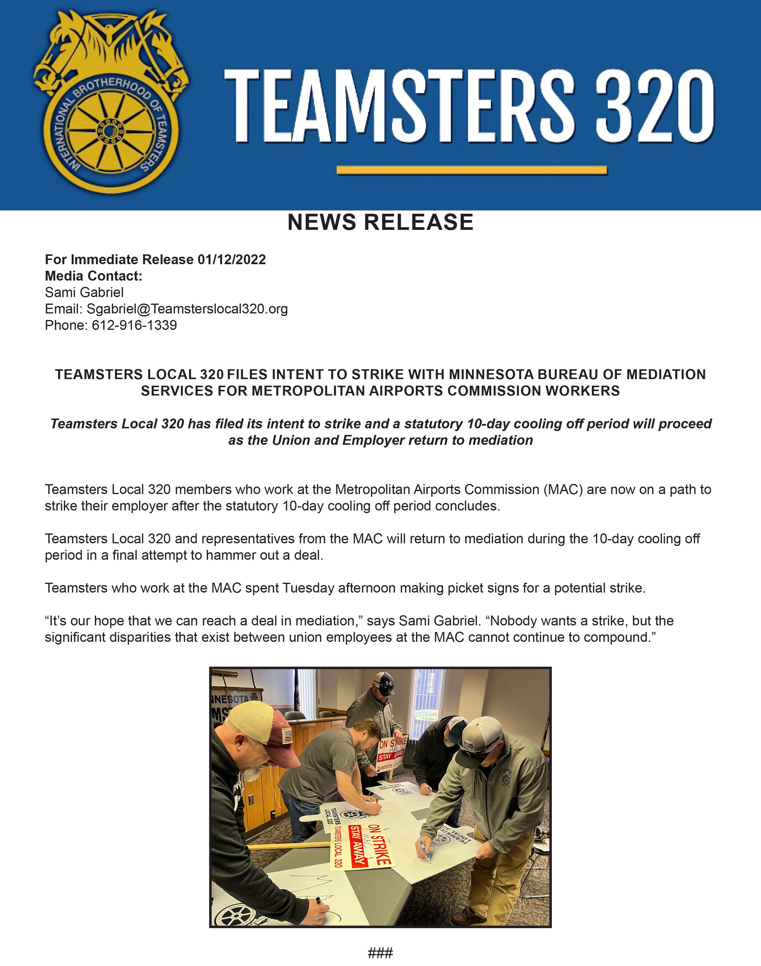 TEAMSTERS 320 - Home