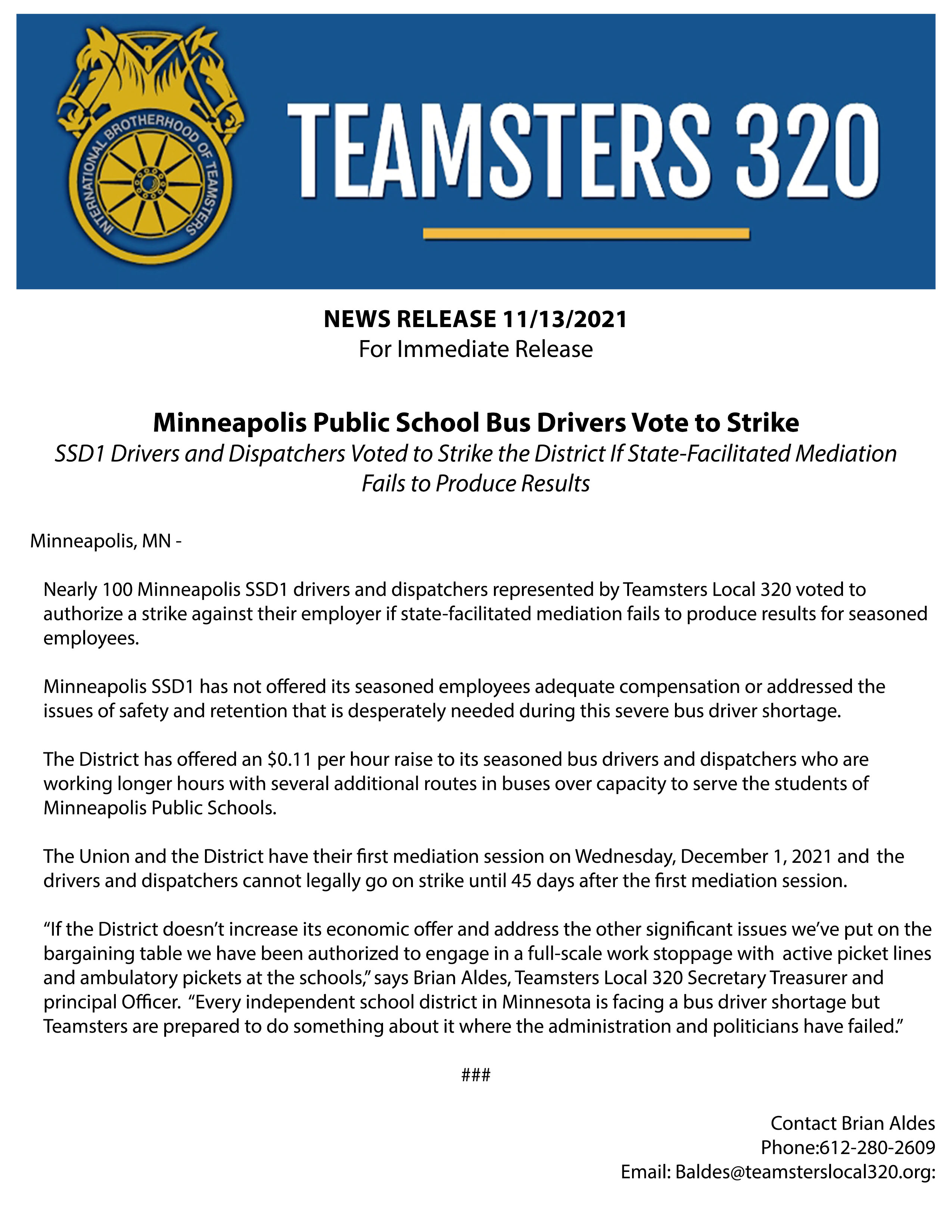 TEAMSTERS 320 - Home
